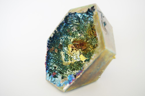 Large Bismuth Dodecahedron Geode- "Masterpiece" | Art of Clay Taylor