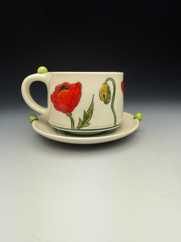Poppy Espresso Cup | KGCeramics