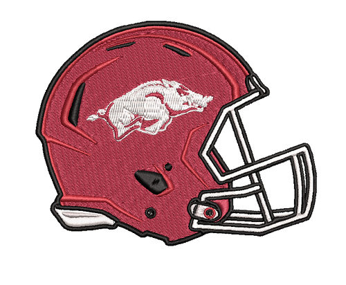 Razorback Football Helmet - 4 inch | JenRicho Creative
