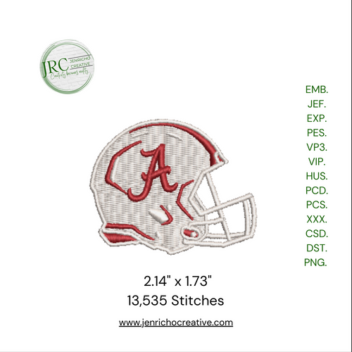 Alabama Crimson Tide Football Helmet | JenRicho Creative