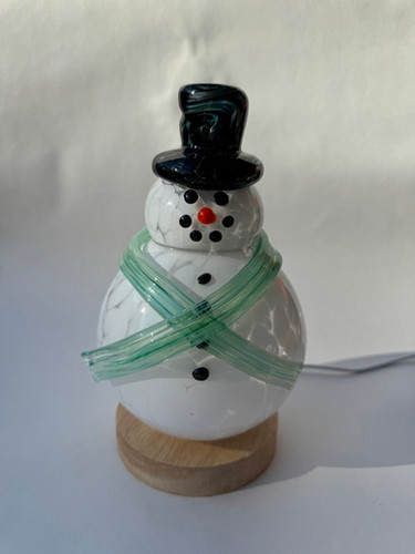 Snowman Jade Green | E. Braastad Glass