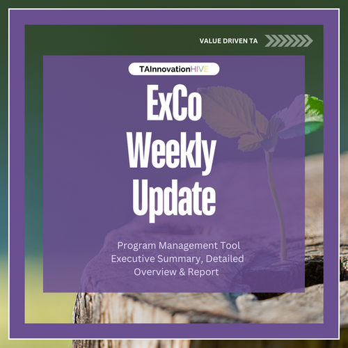 ExCo Weekly Update - Project Tracking | TA Innovation Hive