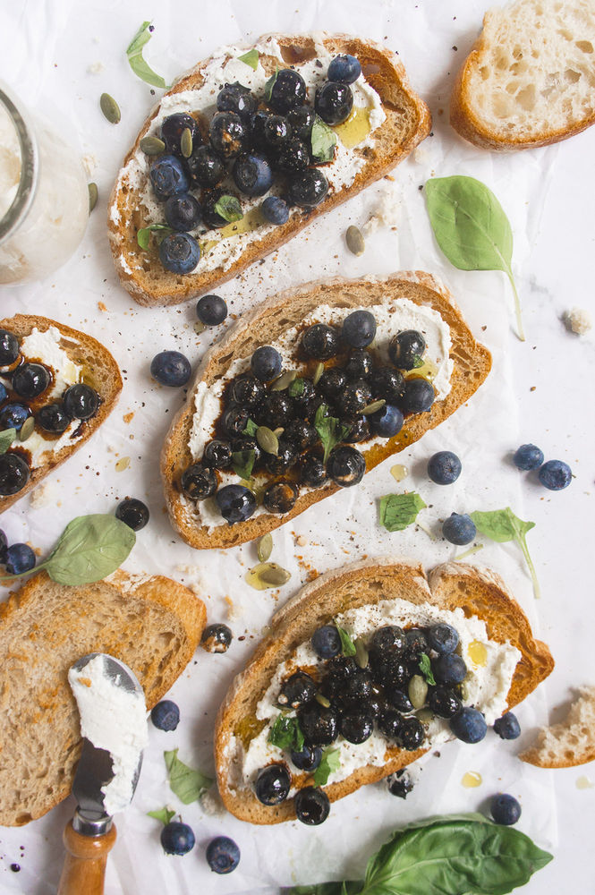 Blueberry Balsamic Toast