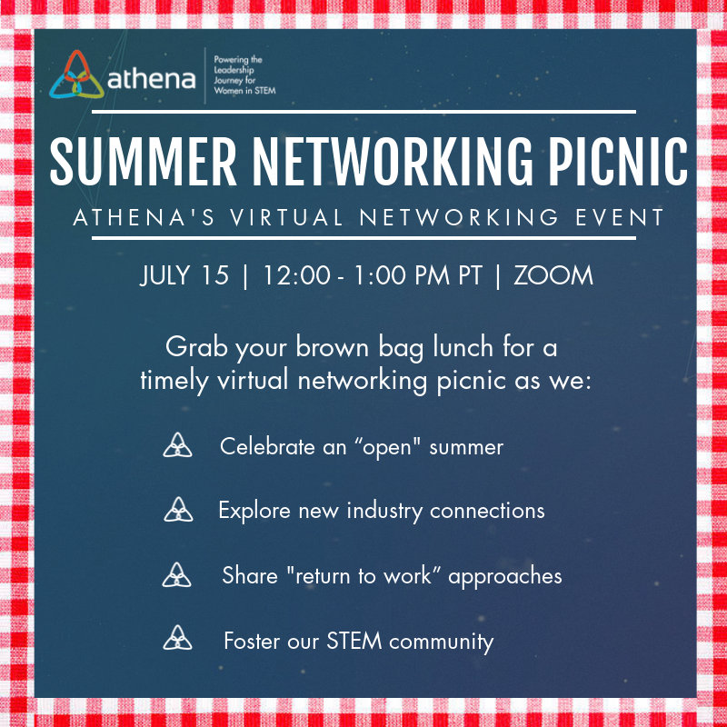Summer Networking Picnic | Athena’s Virtual Networking Event | Athena