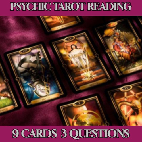 PSYCHIC TAROT READING MAX 3 QUESTIONS 9 CARDS EMAIL 48HR | Big Fat Psychic
