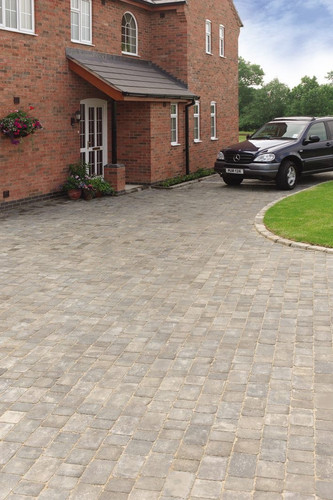 Woburn Rumbled 50mm Graphite Block Paving | Addeco| Stoke-on-Trent