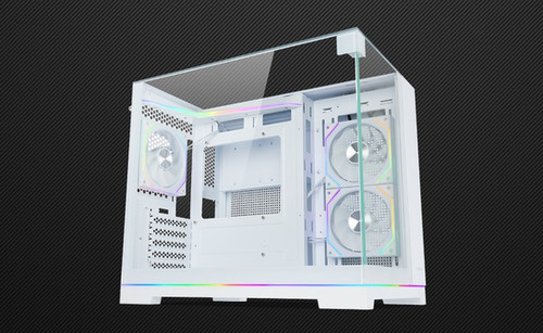 Tecware VX PRISM M WHITE Dual-Chambered MATX w/ 3x ARGB Mobo Sync Case ...