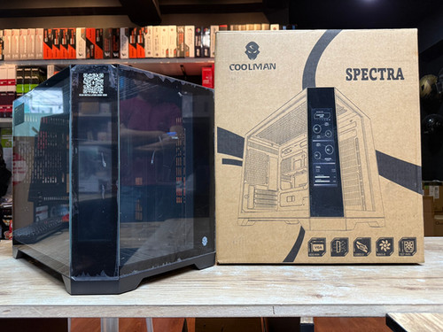 COOLMAN SPECTRA W/ LCD SCREEN BLACK MATX (no fans included ...