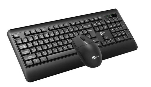 Lenovo LECOO KW202 Wireless Keyboard + Mouse Bundle BLACK ...