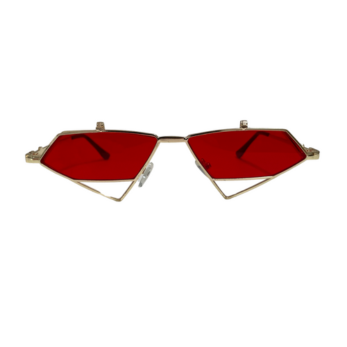 Cupid - Red Triangle Flip Lens Sunglasses | MiOwne