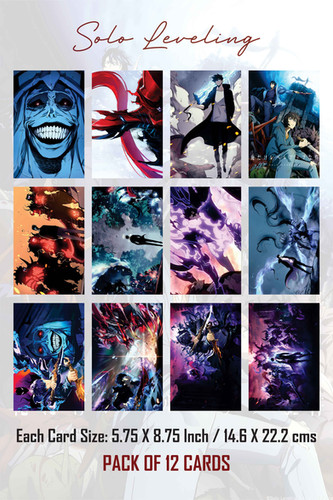 Anime Cards (set of 12) 14.6 x 22.2cms | kpopsensei