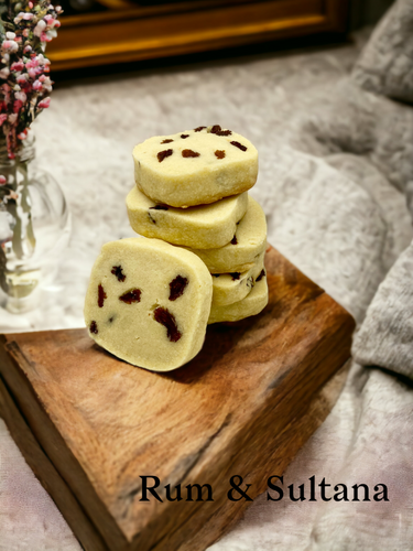 Rum & Sultana Shortbread – Whole Batch – 24 Biscuits | The Bikkie Jar