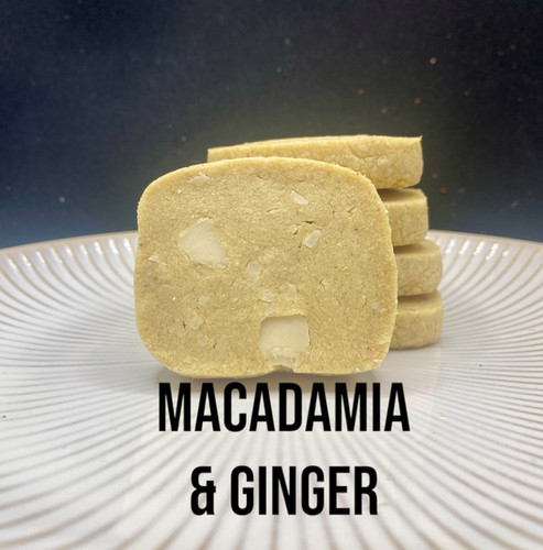 Macadamia & Ginger Shortbread – Whole Batch – 24 Biscuits | The Bikkie Jar