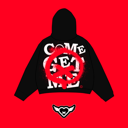 Graffiti Hoodie [RED / PINK] | Quiet Racing Club