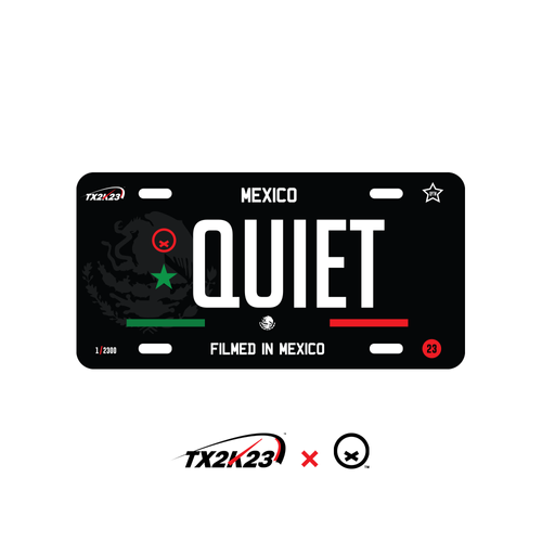 TX2K X Quiet License Plate MEXICO Quiet Club tx2k-x-quiet-license-plate-mexico-quiet-club
