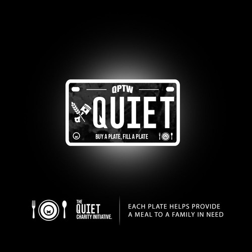 Quiet - Charity Moto Plate | Quiet Club