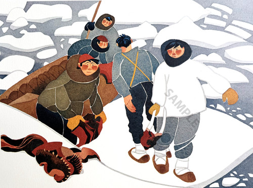 Unloading Walrus Meat | Rie Muñoz Gallery