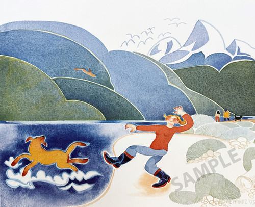 Tossing Sticks | Rie Muñoz Gallery