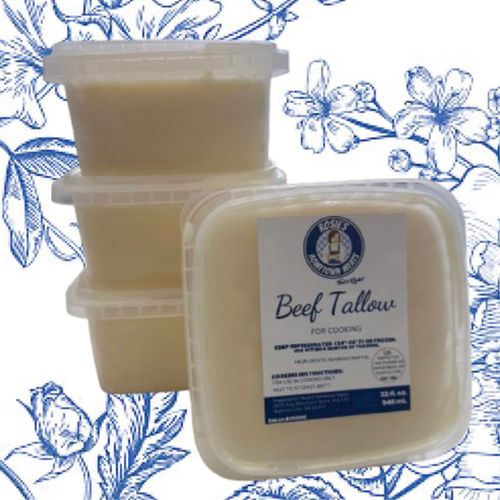 Beef Tallow (cooking purposes) 32oz | Rosie's Hometown Meats