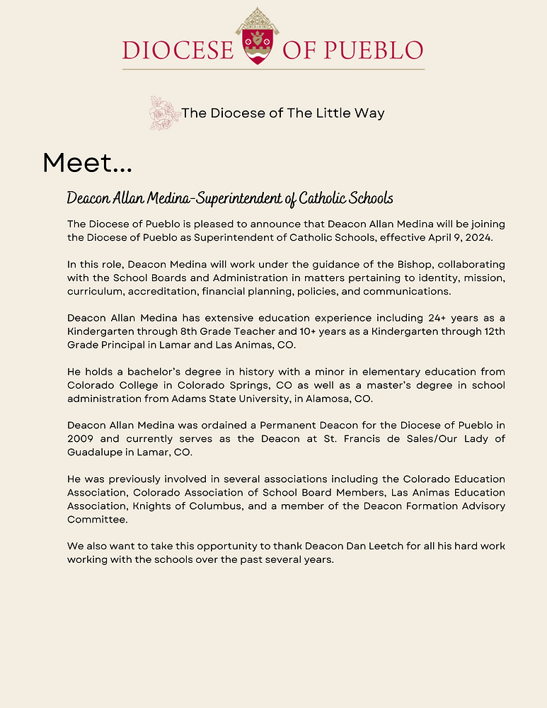 Meet our new hire - Deacon Allen Medina