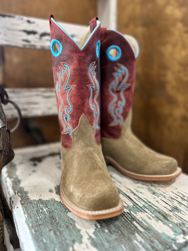 OLD WEST KIDS SUEDE CUTTER TOE 8206 | The Cowboys Choice