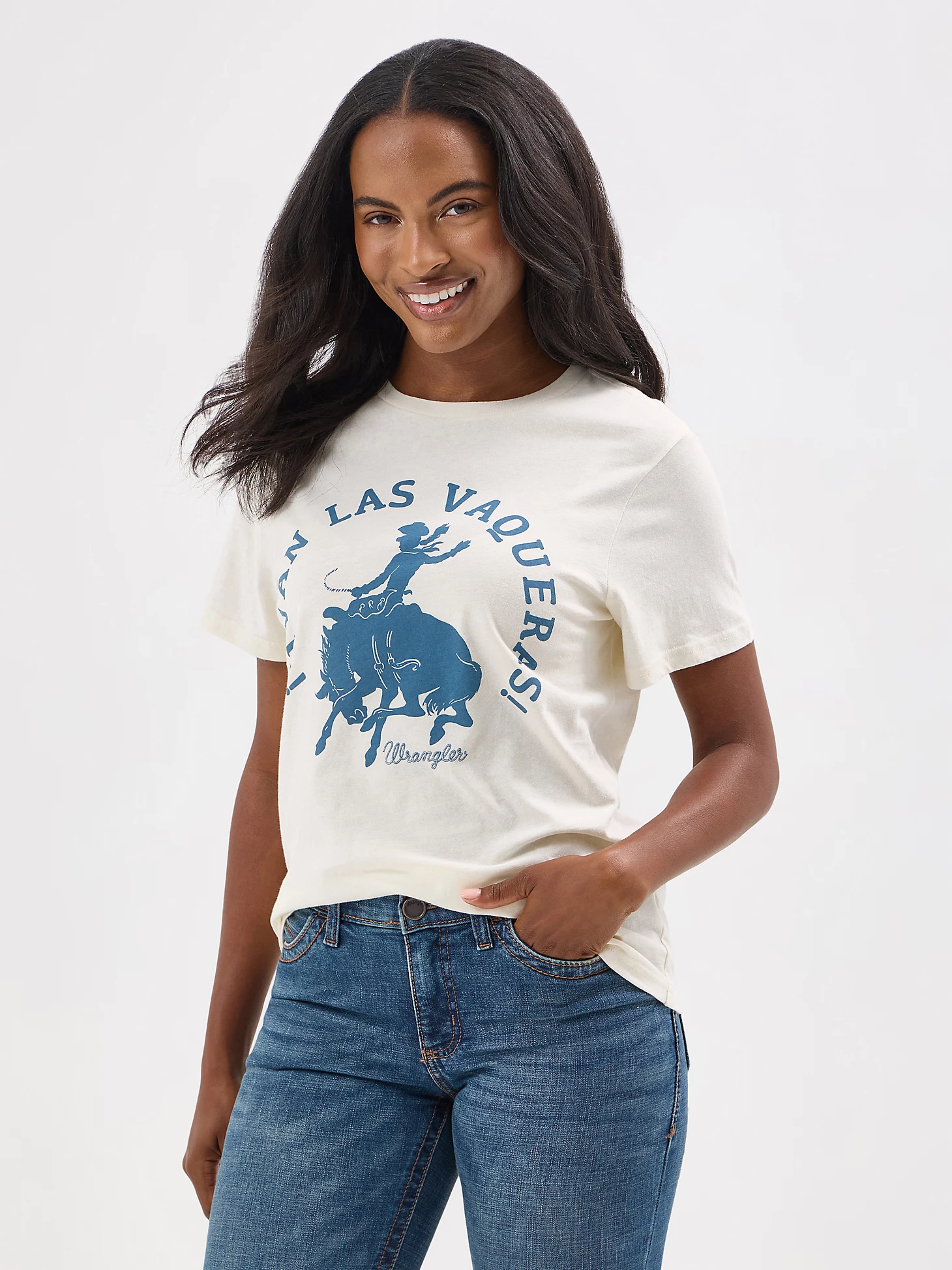Wrangler Ladies Vivan Las Vaqueras T-Shirt | The Cowboys Choice