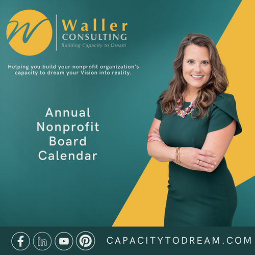 Annual Non Profit Board Calendar | Waller Consulting