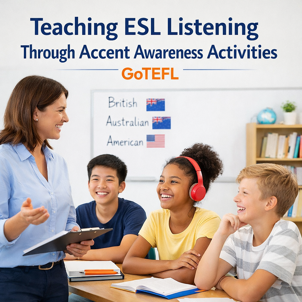Teaching ESL Listening Through Accent Awareness Activities