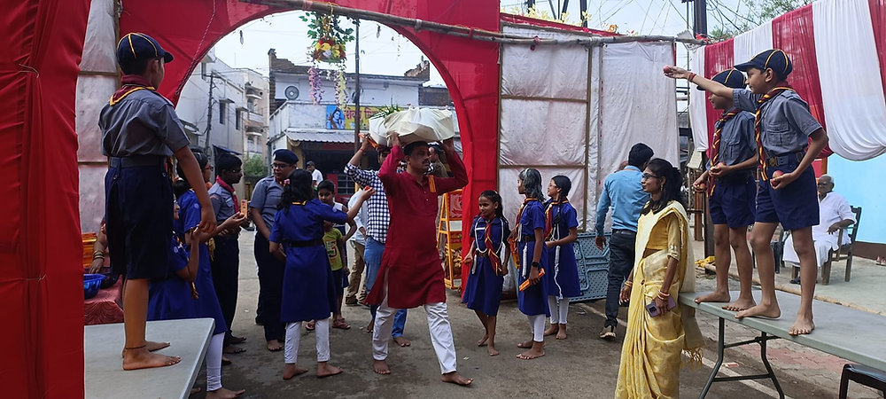 MV Scouts, Guides, Cub & Bulbul Service at Chath Ghat,Jheel Talab ...