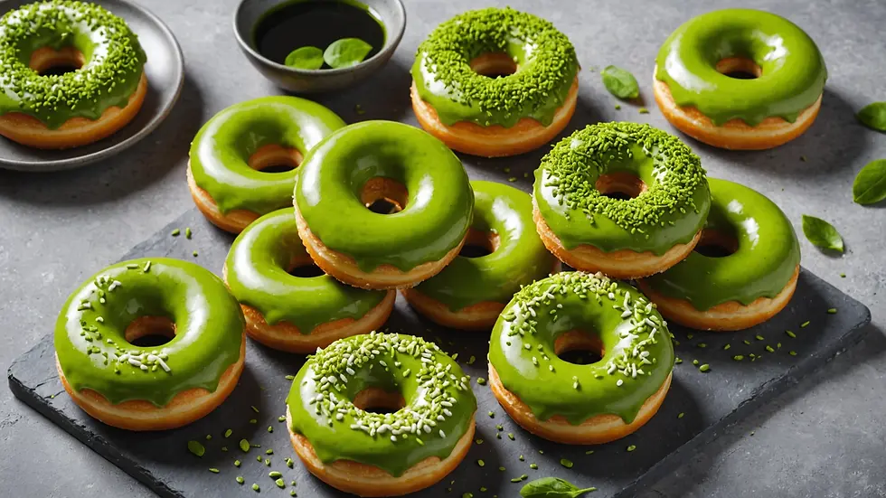 Delicious Matcha Glaze Donut Recipe