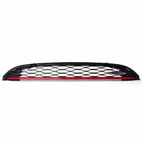 Genuine F55 F56 F57 JCW Grille 51137393456 - MINI Black Red Gloss ...