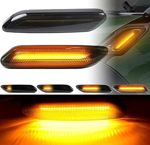 MINI R60 R61 LED Scuttle Indicators Smoked Dynamic Side Repeater