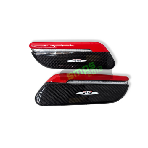 Mini F55 F56 F57 LCi2 JCW Carbon Fibre Side Indicator Covers ...