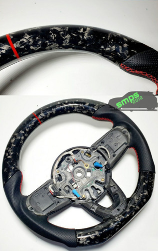 Gen 3 Custom Made LED Display Forged Carbon Fiber Flat Bottom Steering ...