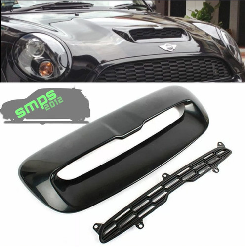 Raised Black Bonnet Scoop Air Vent Intake for MINI R56 Cooper S & JCW ...
