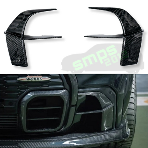 Mini F55 F56 F57 JCW LCI2 Carbon Fibre Canards - Genuine, Easy to Install
