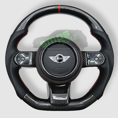 Mini F54 F55 F56 F57 F60 LCI2 Carbon Fibre / Perforated Leather ...