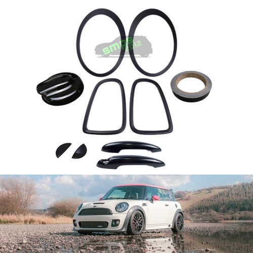 Mini R56 Gloss Black Full Dechrome Bundle Package - Online Accessories ...