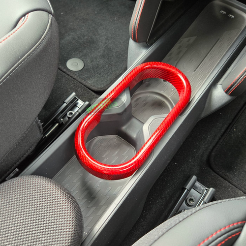 Genuine Carbon Fibre Center Console Cup Holder Cover for MINI J01 J05 ...