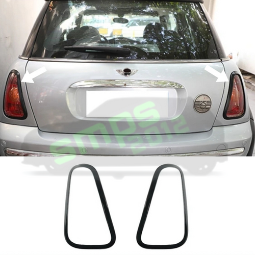 Mini R50 R52 R53 Black Flush Tail Light Covers - Cooper S JCW ...