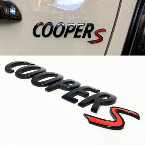 Genuine MINI Piano Black Gloss Metal Cooper S Badge - 51142465245 ...