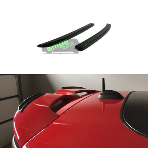 Mini F55 F56 JCW Pro Rear Boot Spoiler Extensions - Gloss Black Red ...
