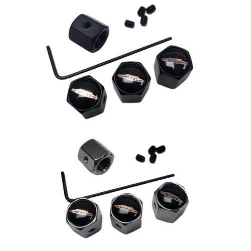 JCW Anti Theft Dust Valve Wheel Caps, for MINI R53 R56 F56 F66 John ...