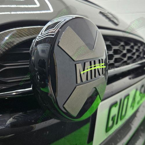 Mini Gloss Black Rally Cross Spot Light Lamp Covers - Cooper S JCW ...