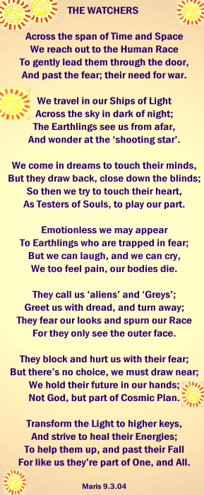 The WATCHERS - Poem by a Zeta Grey Elder