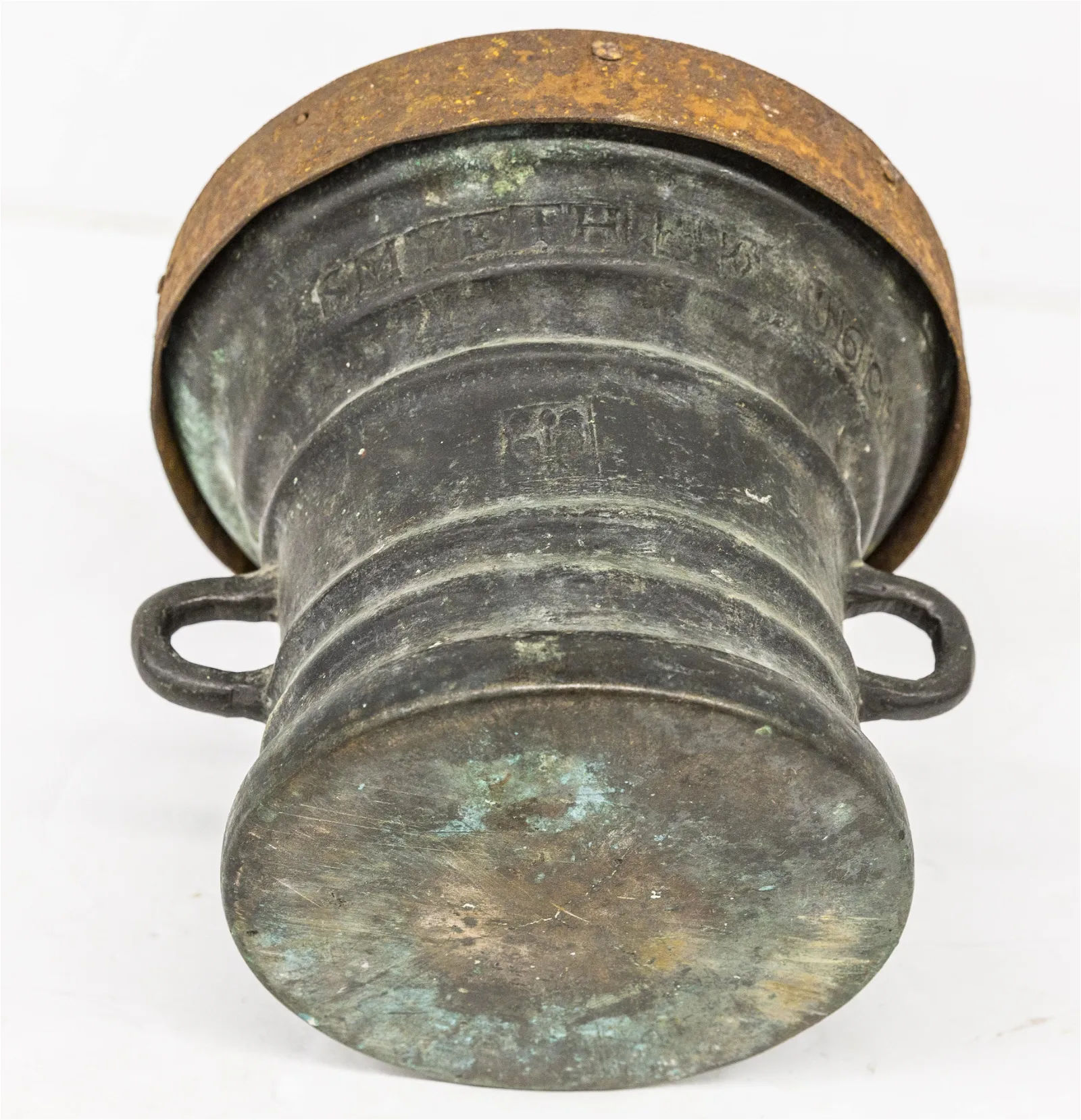 Large English bronze mortar, early 17th century (W23) | jimwuerstlin
