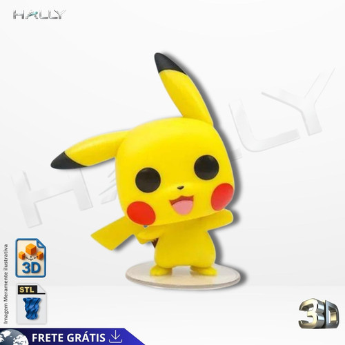 Arquivo Impressora 3D STL - Funko POP Pikachu | Hally