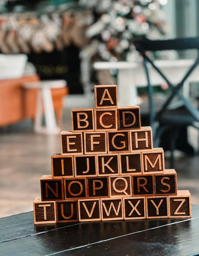 ALPHABET BLOCKS (26 TOTAL) | RootedPinesHomestead