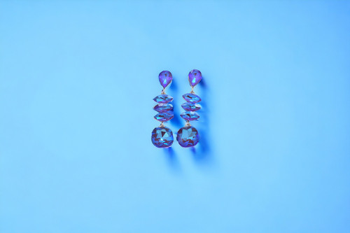 Azure Sparkle Earrings | LOFTY JEWELS