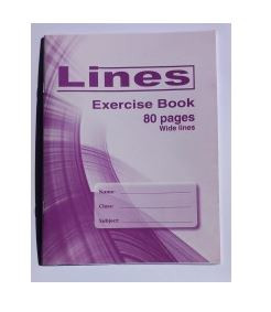 Ex/Book - Lines Collection 80 Pages Wide Lines ( x 20 ) | de rock